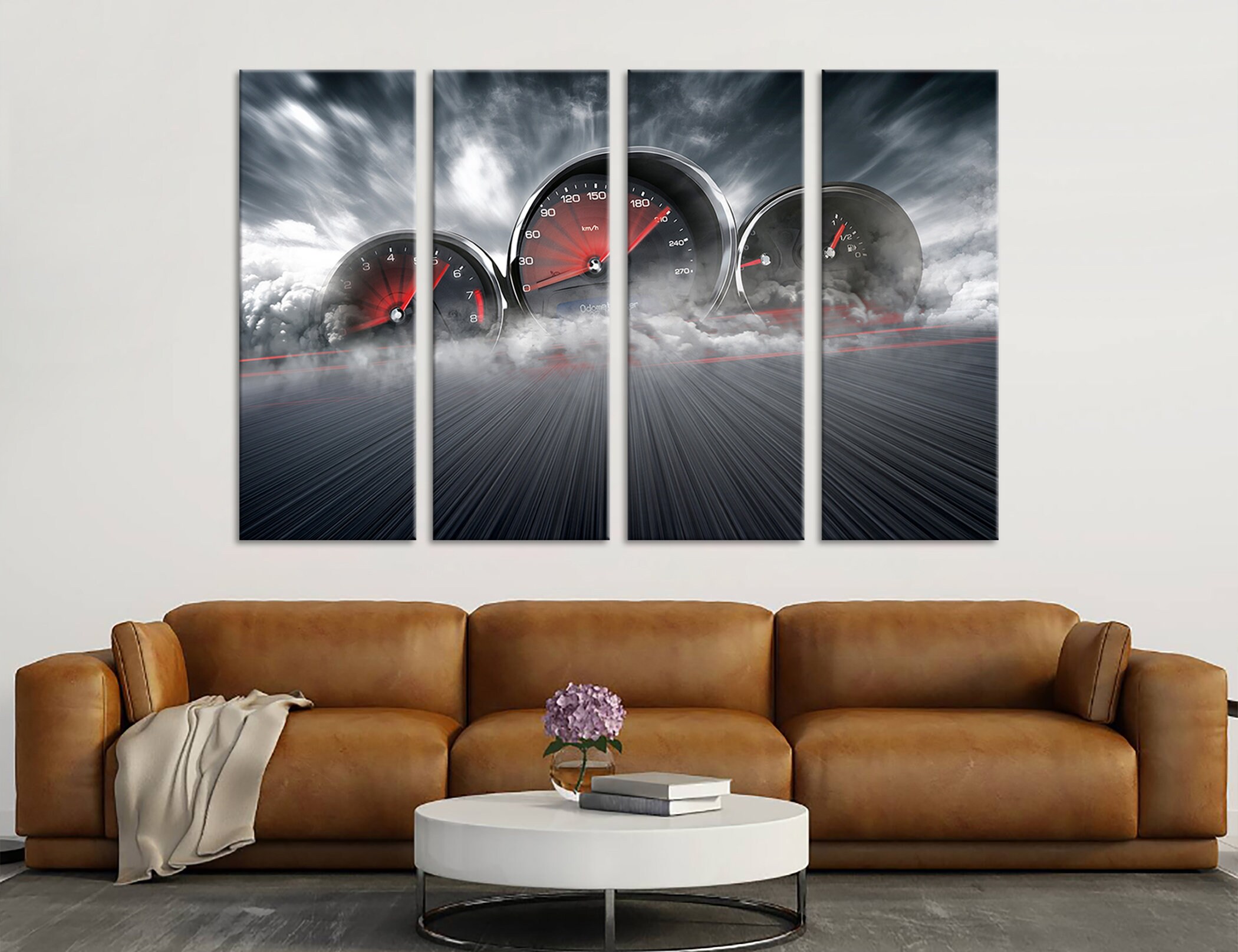 Speedometer Wall Art Speedometer Wall Decor Speedometer Canvas | Etsy