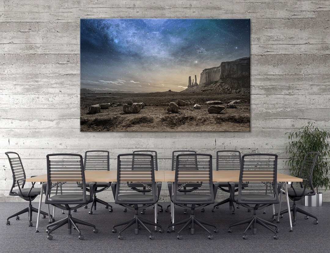 Rocky Desert Wall Art Rocky Desert Wall Decor Desert Canvas Desert ...