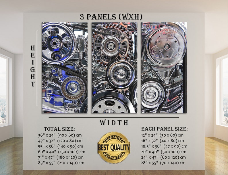 Engine World Wall Art Engine Wall Decor Car Engine Decor Engine Print ...