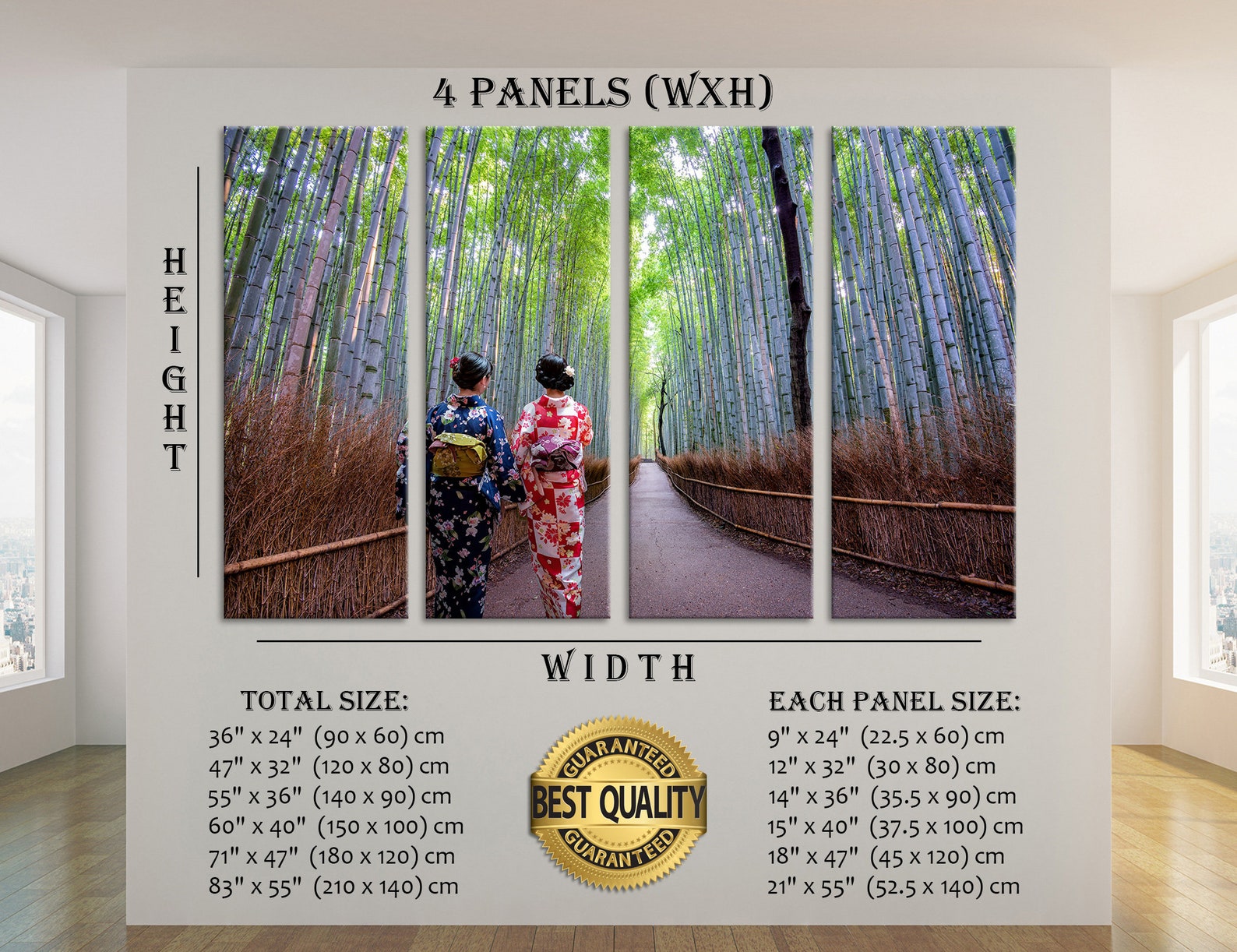 Bamboo Forest Canvas Bamboo Forest Print Bamboo Forest Poster Bamboo ...