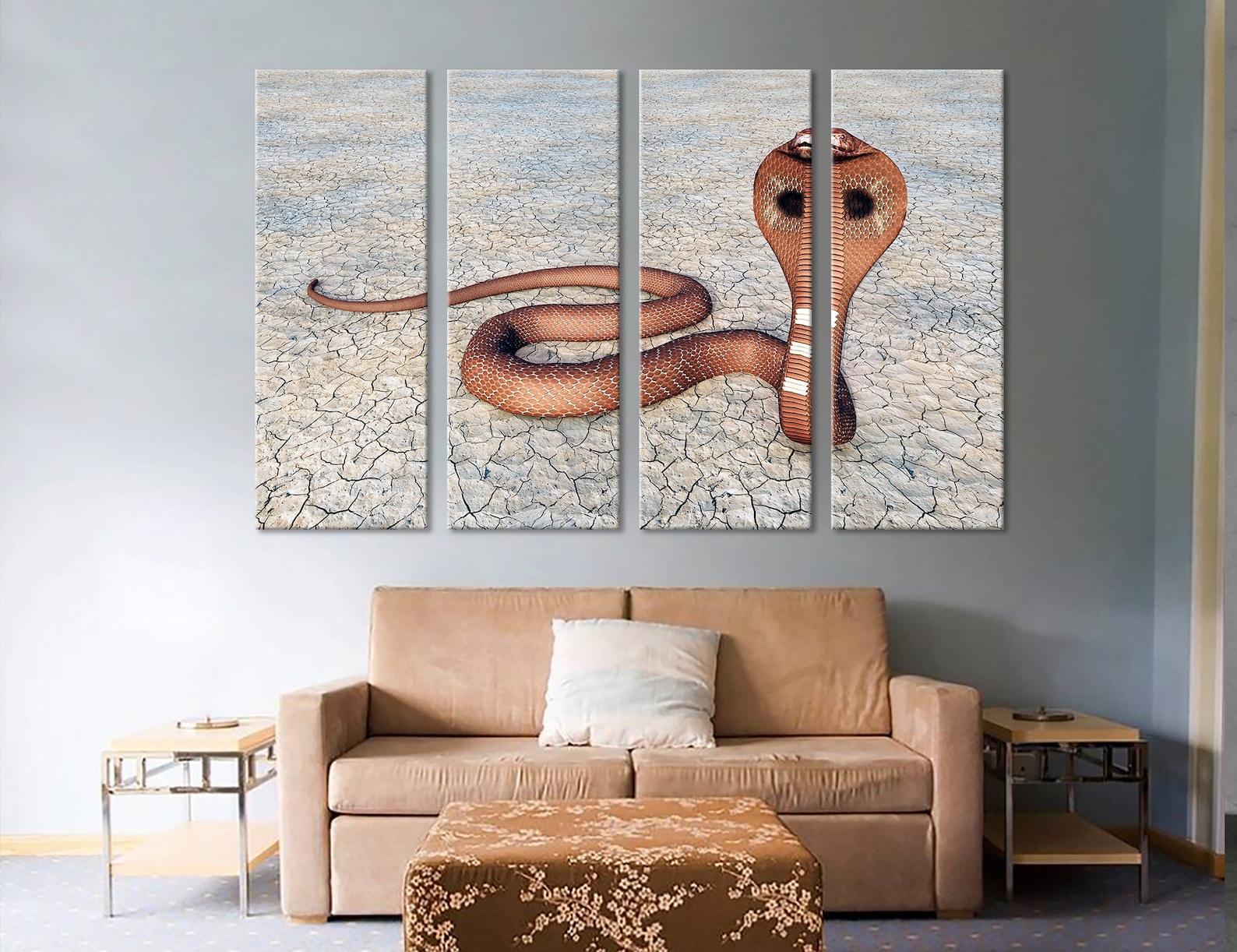 Cobra Snake Wall Art Cobra Snake Wall Decor Nature Wall Art - Etsy