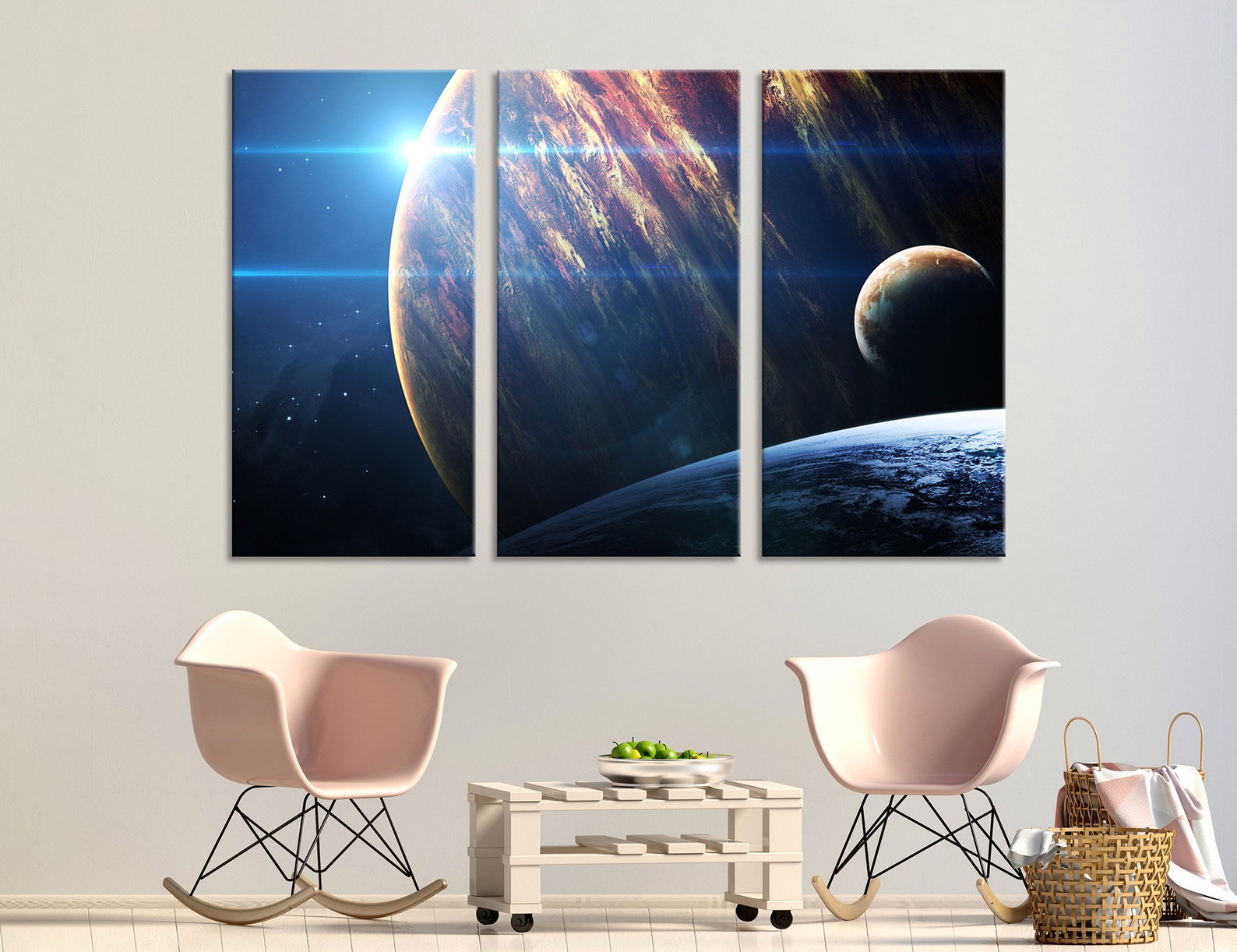Universe Art Universe Decorplanets Wall Decor Stars Canvas - Etsy