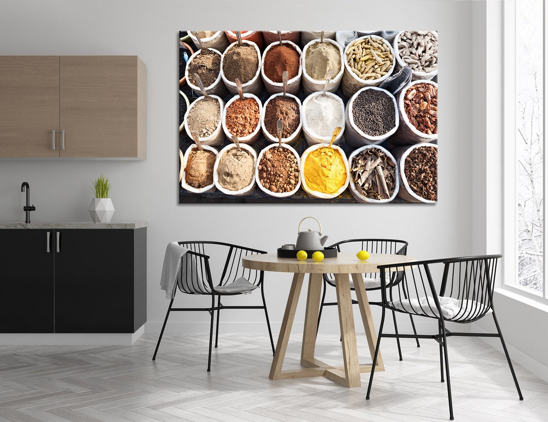 Colorful Spice Large Canvas Print Spice Wall Art Spice Canvas - Etsy