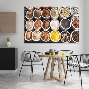 Colorful Spice Large Canvas Print Spice Wall Art Spice Canvas - Etsy