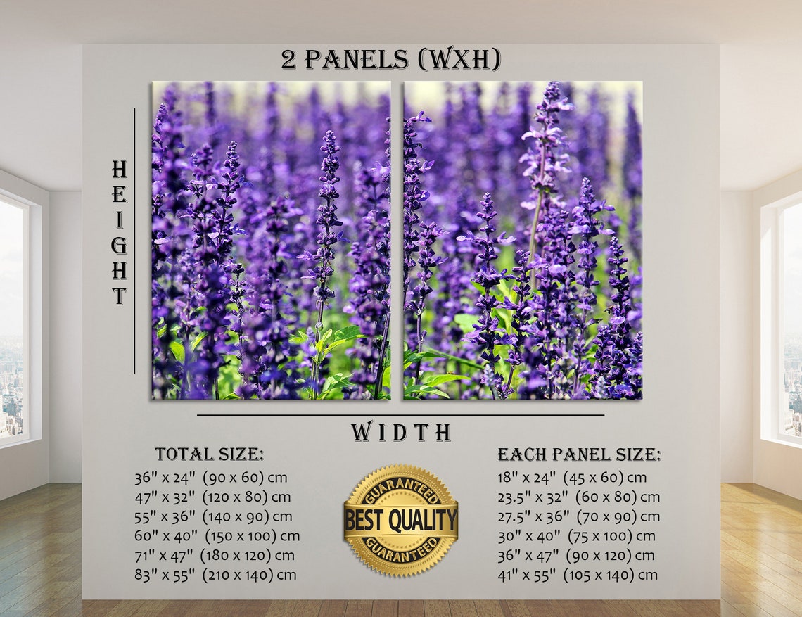 Lavender Wall Art Lavender Wall Decor Lavender Canvas Print - Etsy