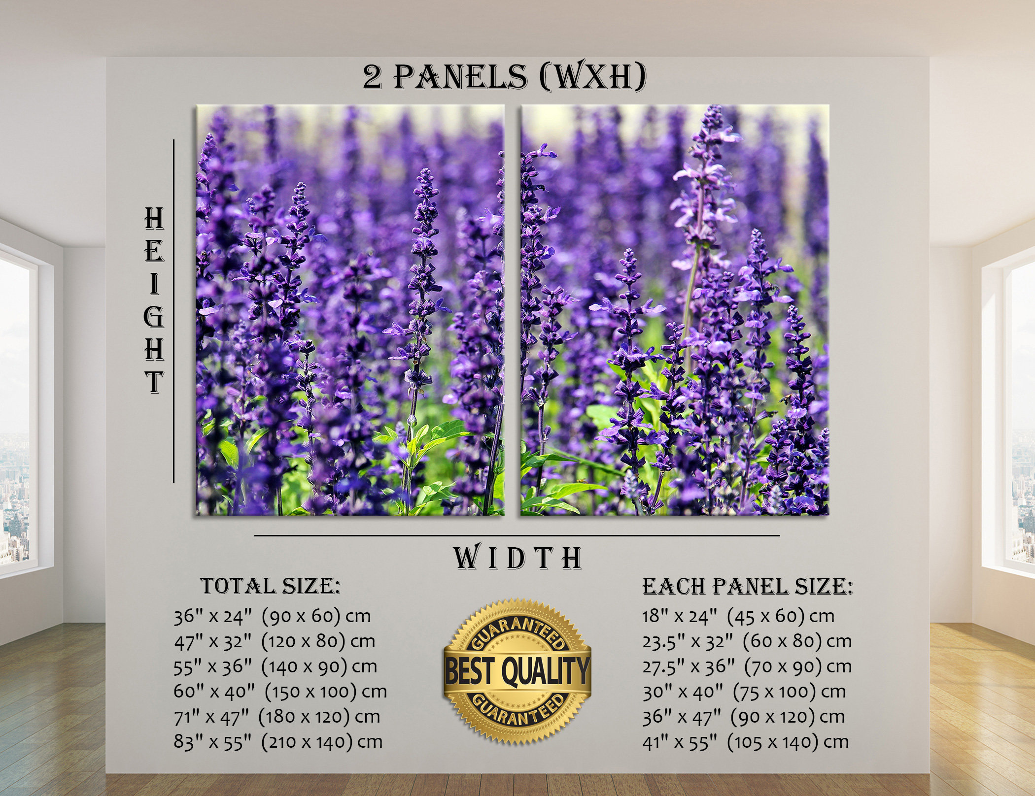 Lavender Wall Art Lavender Wall Decor Lavender Canvas Print - Etsy