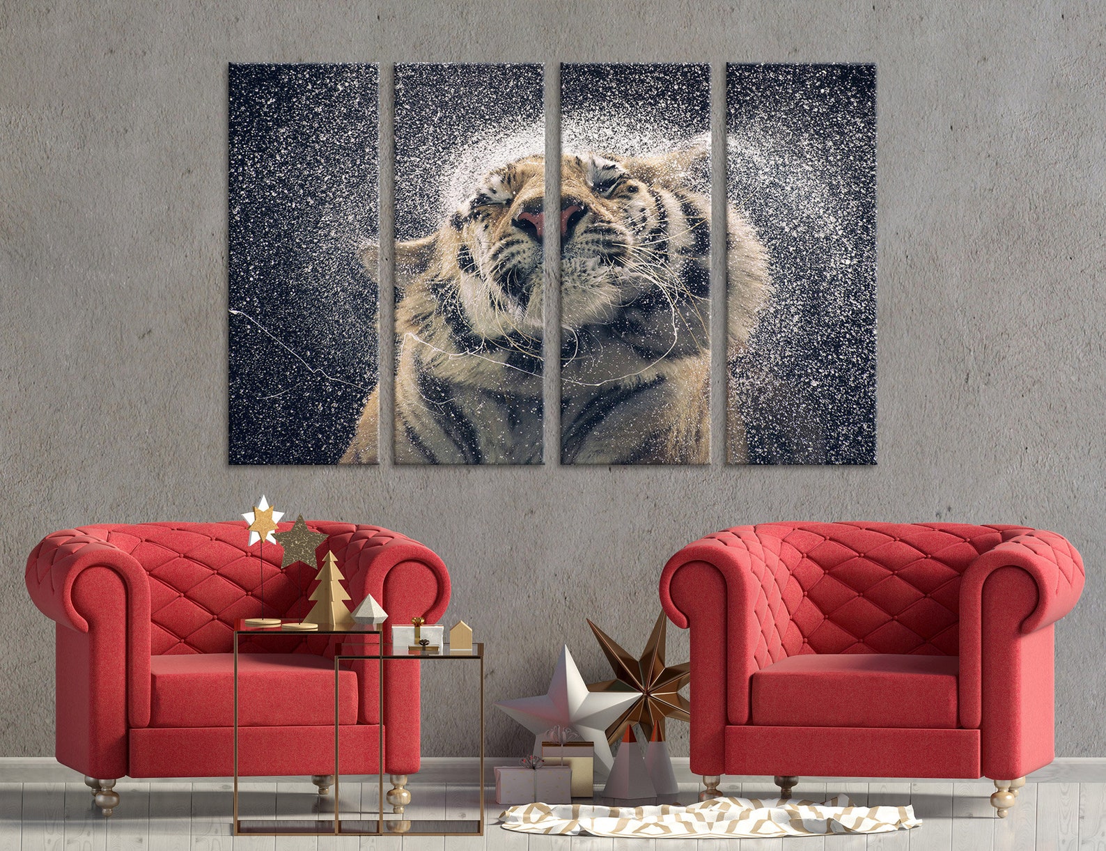 Tiger Wall Art Tiger Wall Decor Tiger Canvas Tiger Print Tiger | Etsy