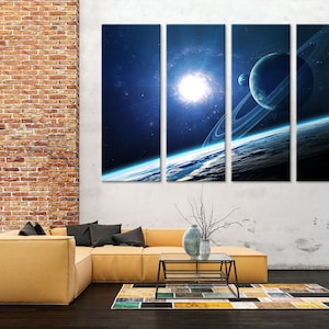 Abstract Scientific Background Planets in Space Nebula and Stars ...