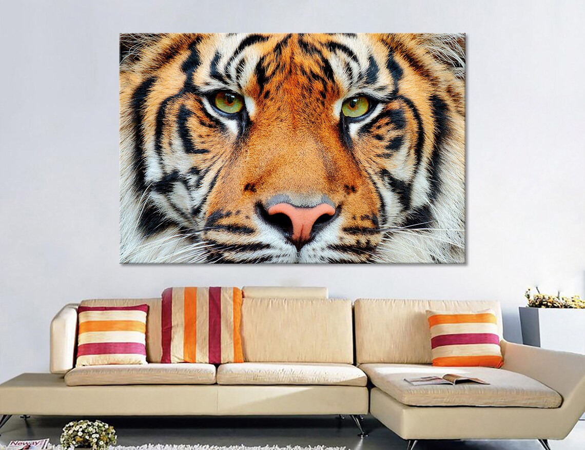 Tiger Canvas Tiger Print Tiger Poster Tiger Photo Wall Art | Etsy