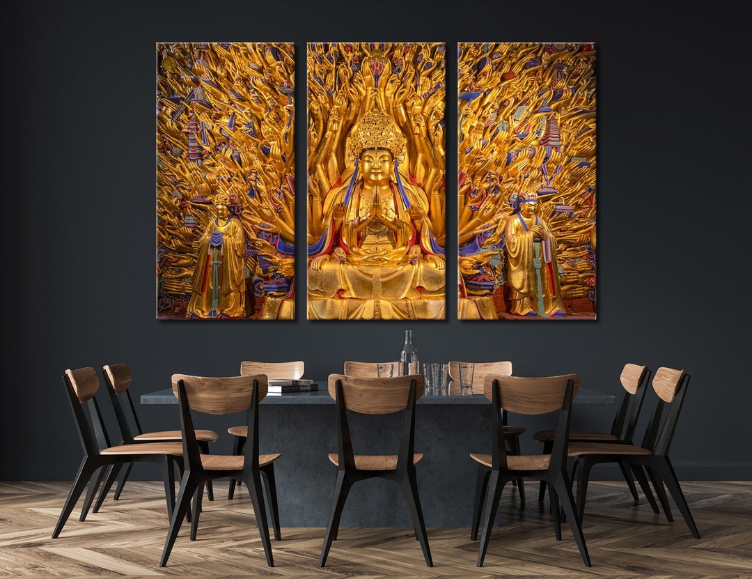 Enlightened Spirit Canvas Artwork - Serene Buddha Wall Decor and ...