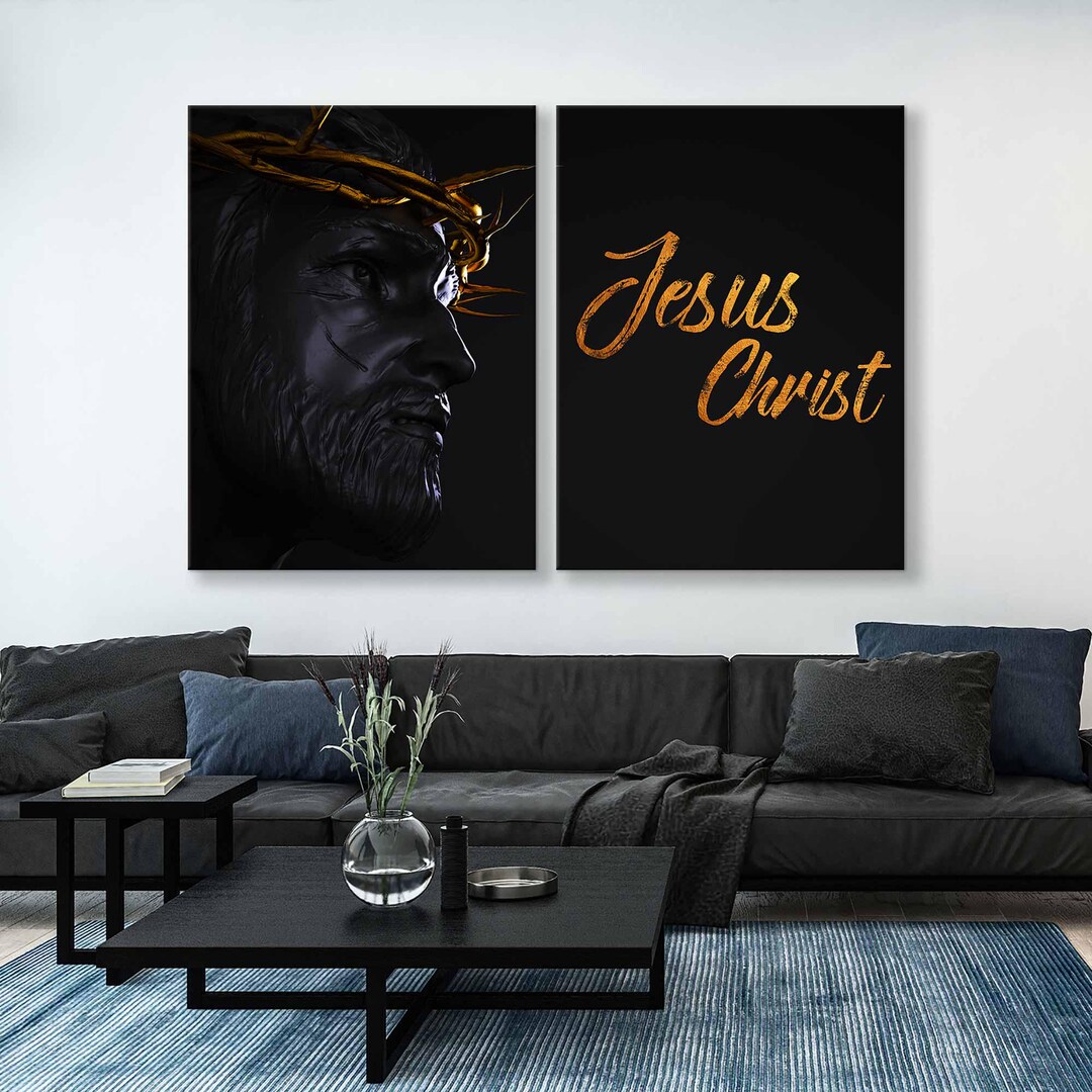 Jesus Christ Wall Art Canvas Print – Inspirational Christian Wall Decor ...