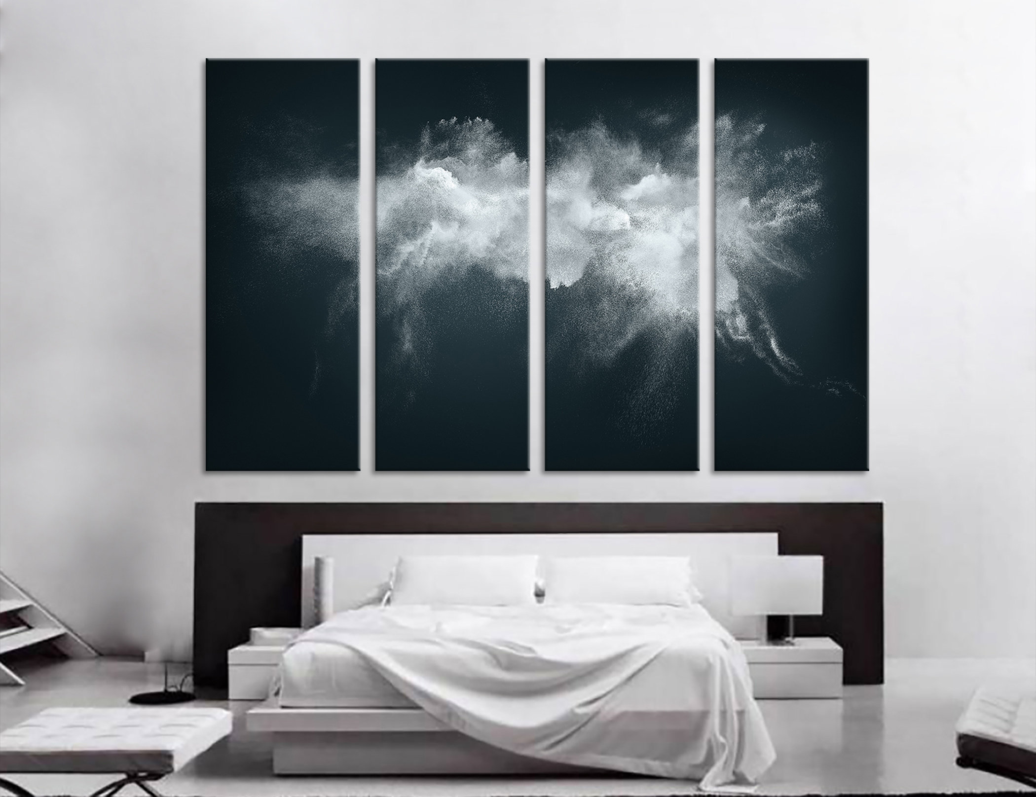 Cloud of Powder Wall Art Abstract Canvas Abstract Print - Etsy
