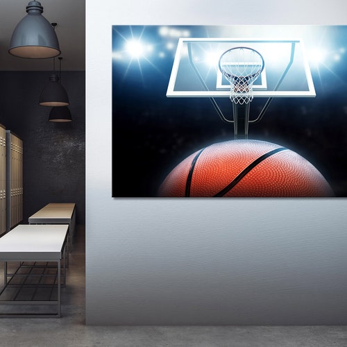 Basketball Wall Art Basketball Decor Basketball Canvas - Etsy