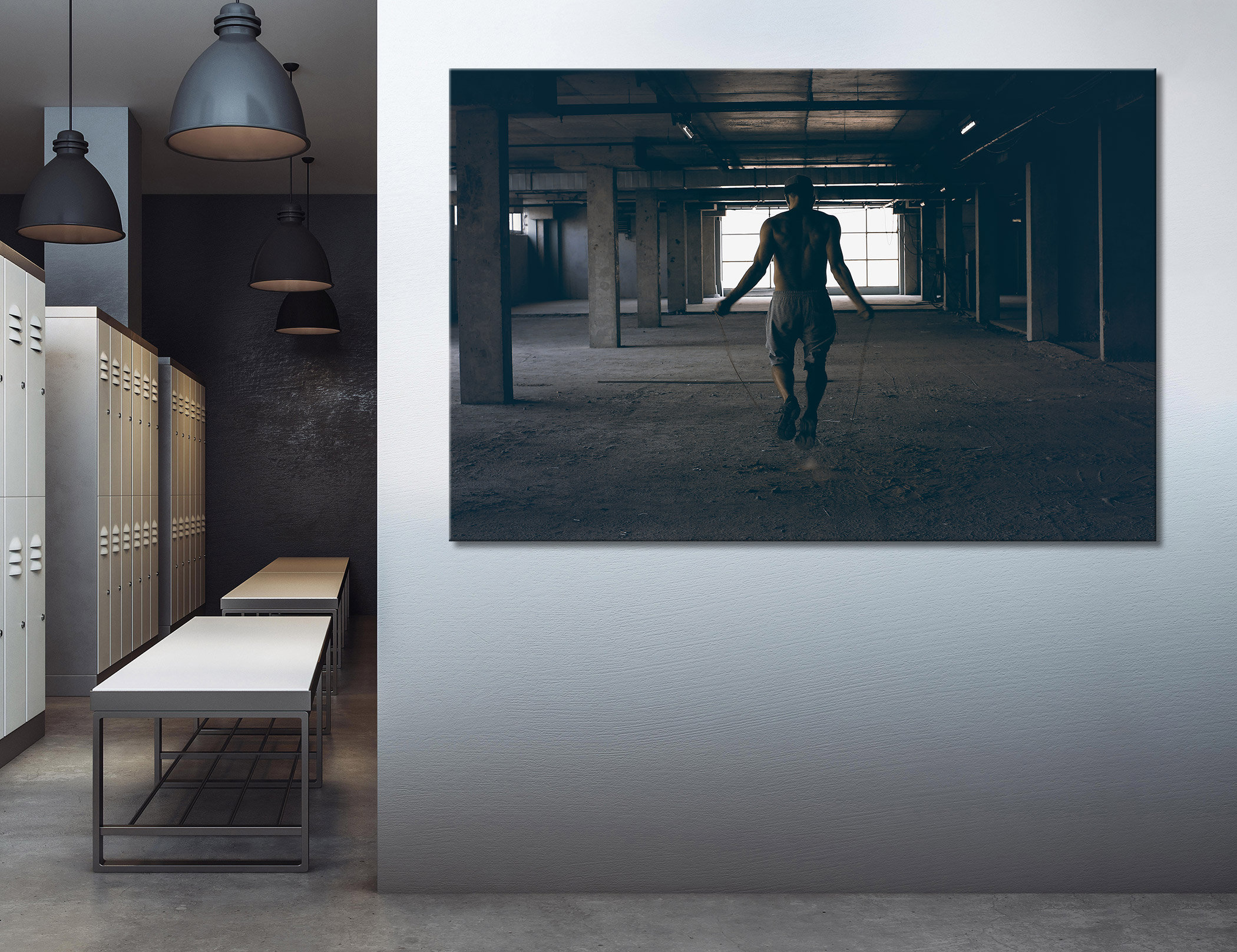 Jump Rope Canvas Skipping Rope Wall Decor Gym Wall Art Gym - Etsy