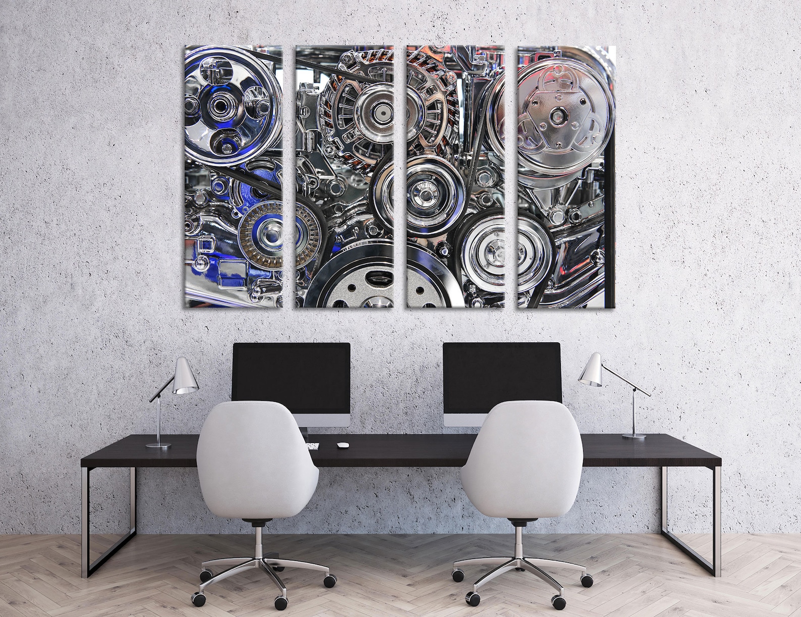 Engine World Wall Art Engine Wall Decor Car Engine Decor Engine Print ...