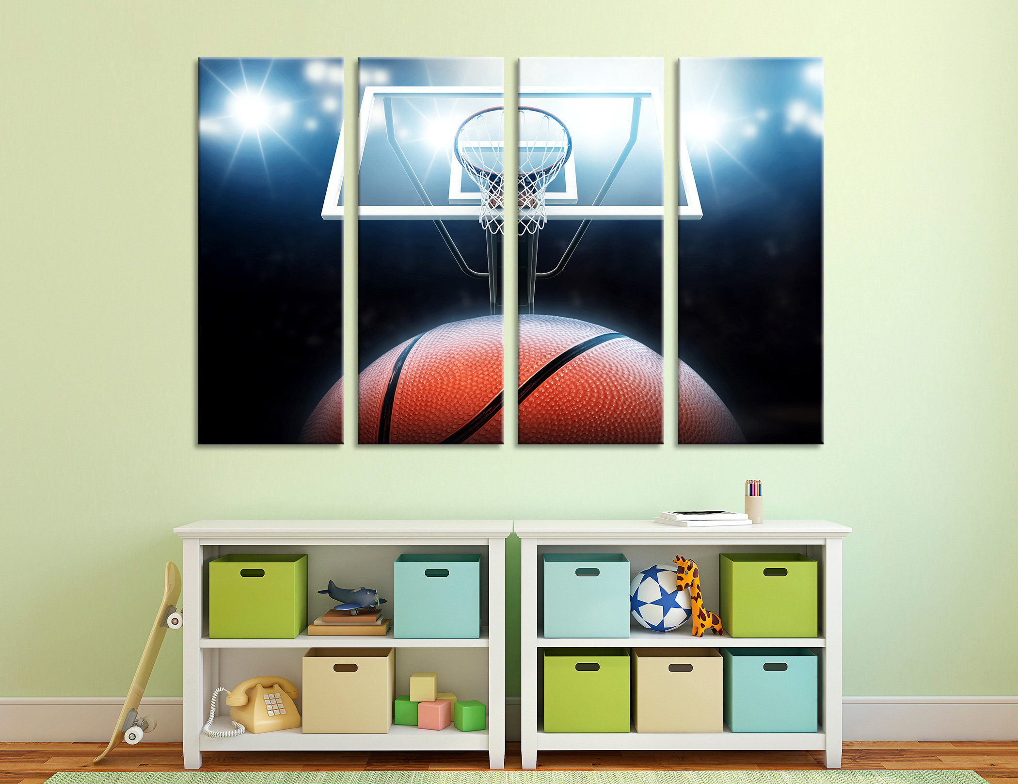 Basketball Wall Art Basketball Decor Basketball Canvas - Etsy