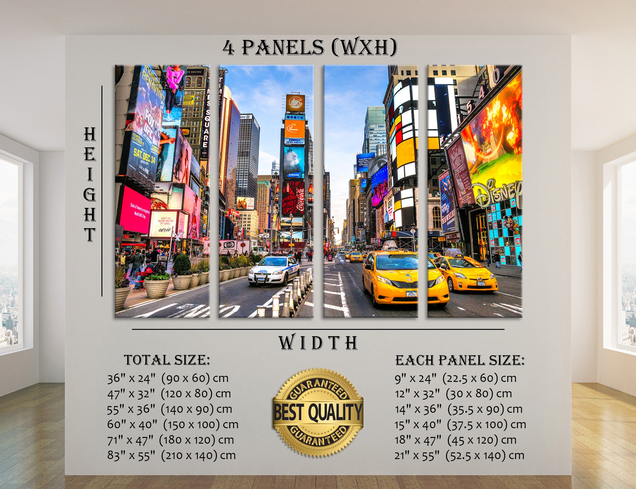 NYC Manhattan Times Square Canvas Times Square Print Times Square ...