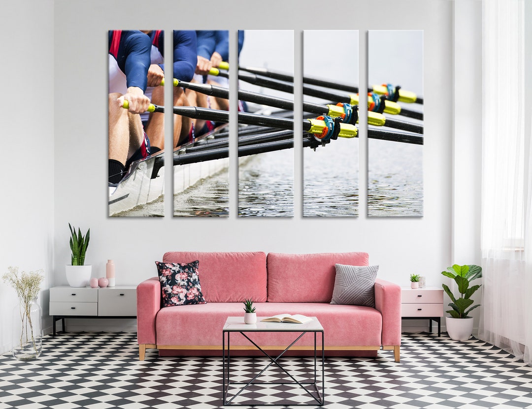 Rowing Canvas Rowing Print Rowing Poster Rowing Photo Water Sport Wall ...