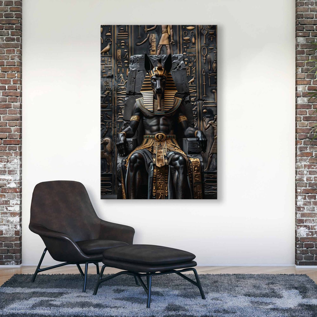 Anubis, Egyptian God of the Underworld, Egyptian Mythology Artwork ...