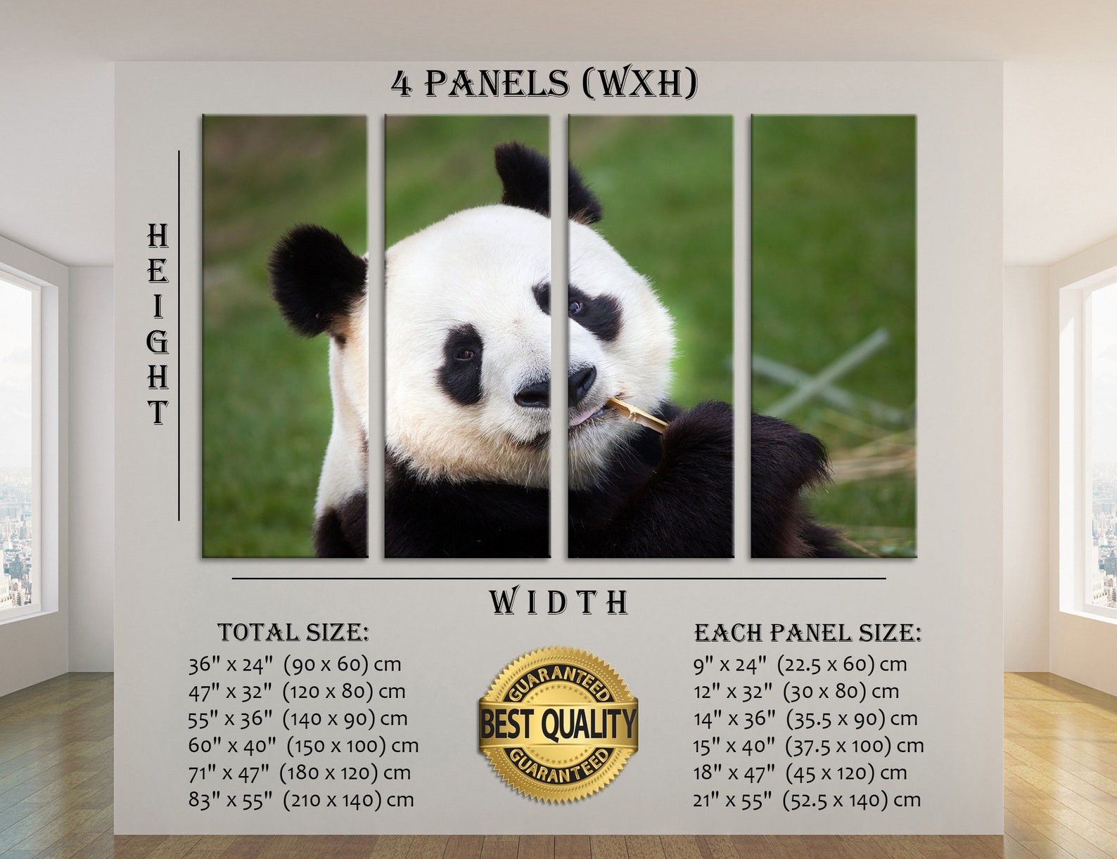 Giant Panda Wall Art Giant Panda Canvas Panda Wall Art Panda - Etsy