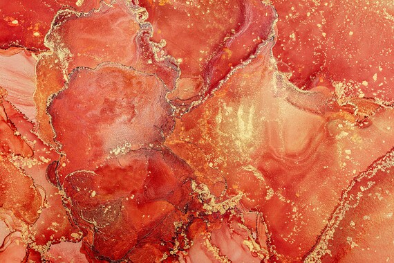 Red and Gold Digital Art Velvet Texture | Etsy