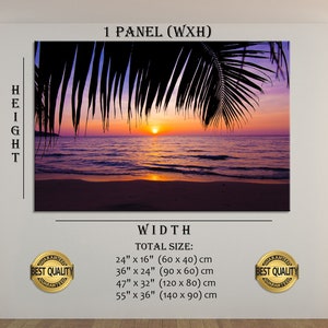 Sunset Canvas Art Sunset Extra Large Sunset Large Wall Art Sunset Photo ...