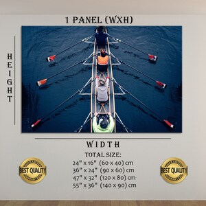 Rowing Wall Art Print Rowing Wall Decor Rowing Canvas Rowing Print ...