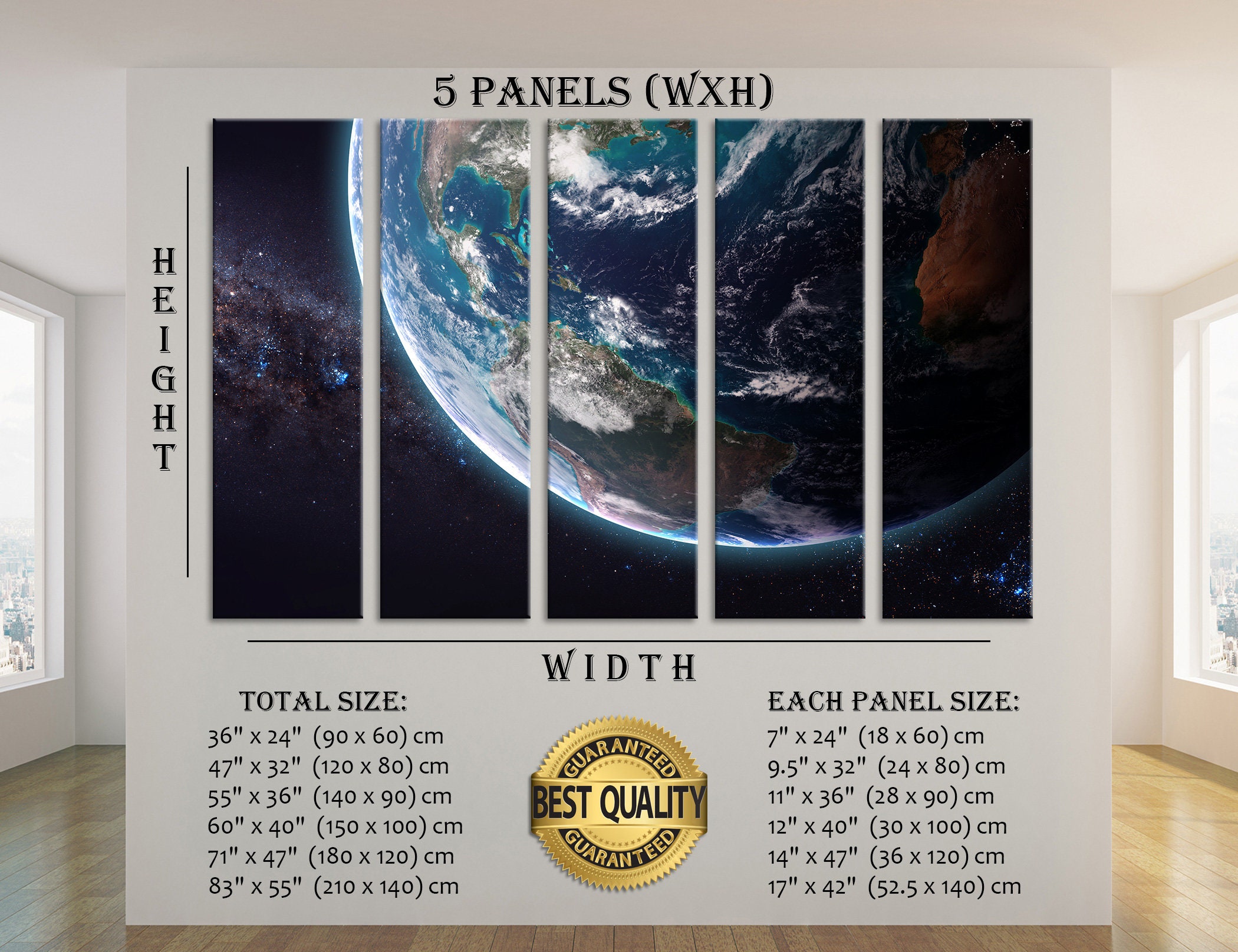 The Earth From Space Art Earth Canvas Earth Print Astronomy | Etsy