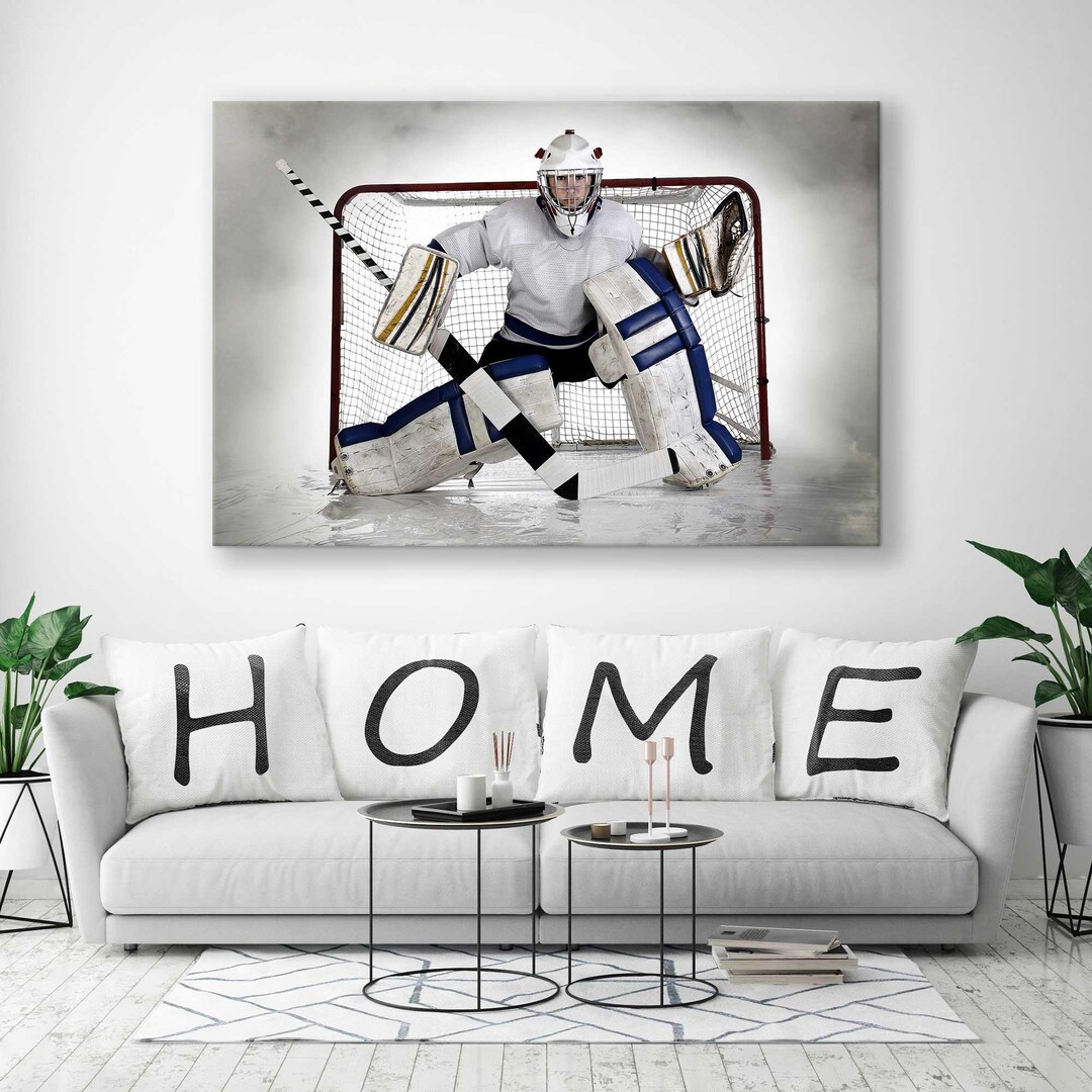 Hockey Goalkeeper Canvas - Sports Wall Art - Hockey Print, Poster ...