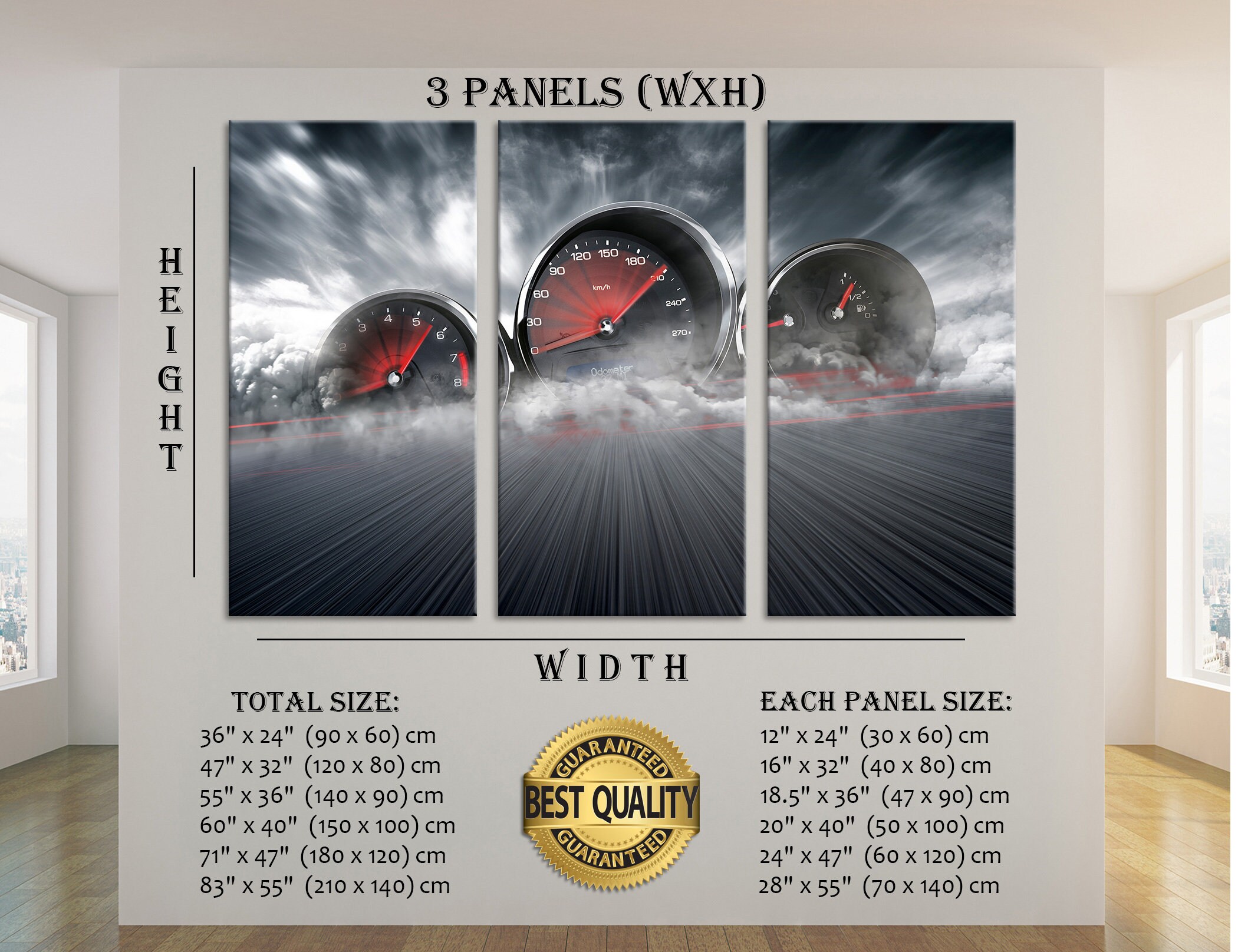 Speedometer Wall Art Speedometer Wall Decor Speedometer Canvas | Etsy