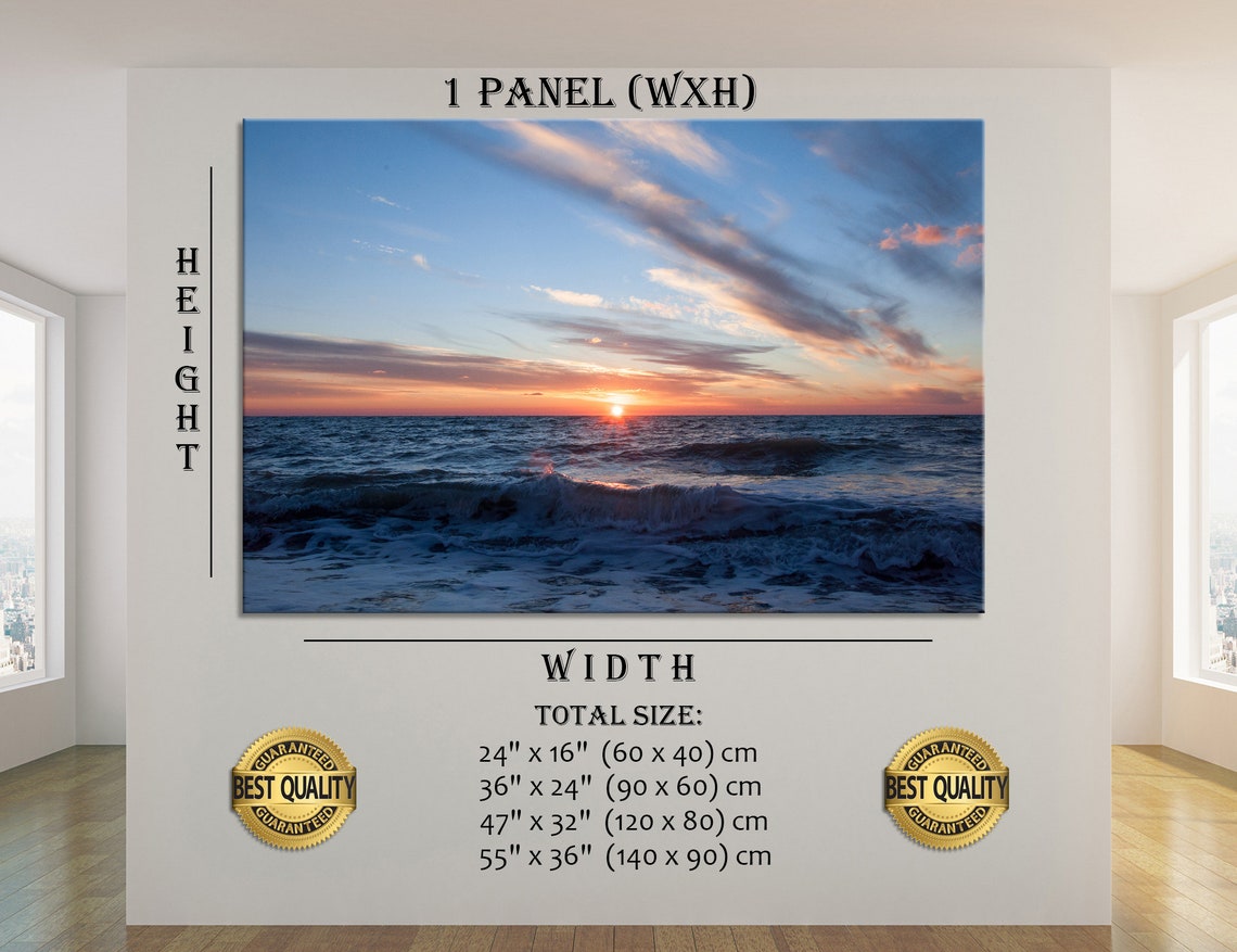Sunset Storm Wall Art Storm Canvas Set Storm Decor Storm Home - Etsy