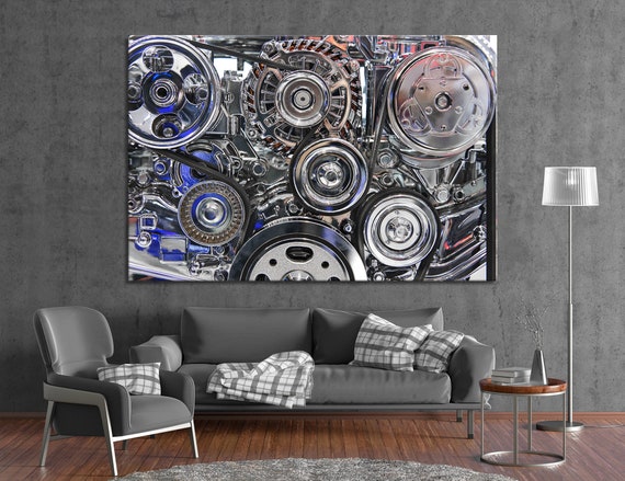 Engine World Wall Art Engine Wall Decor Car Engine Decor - Etsy Australia
