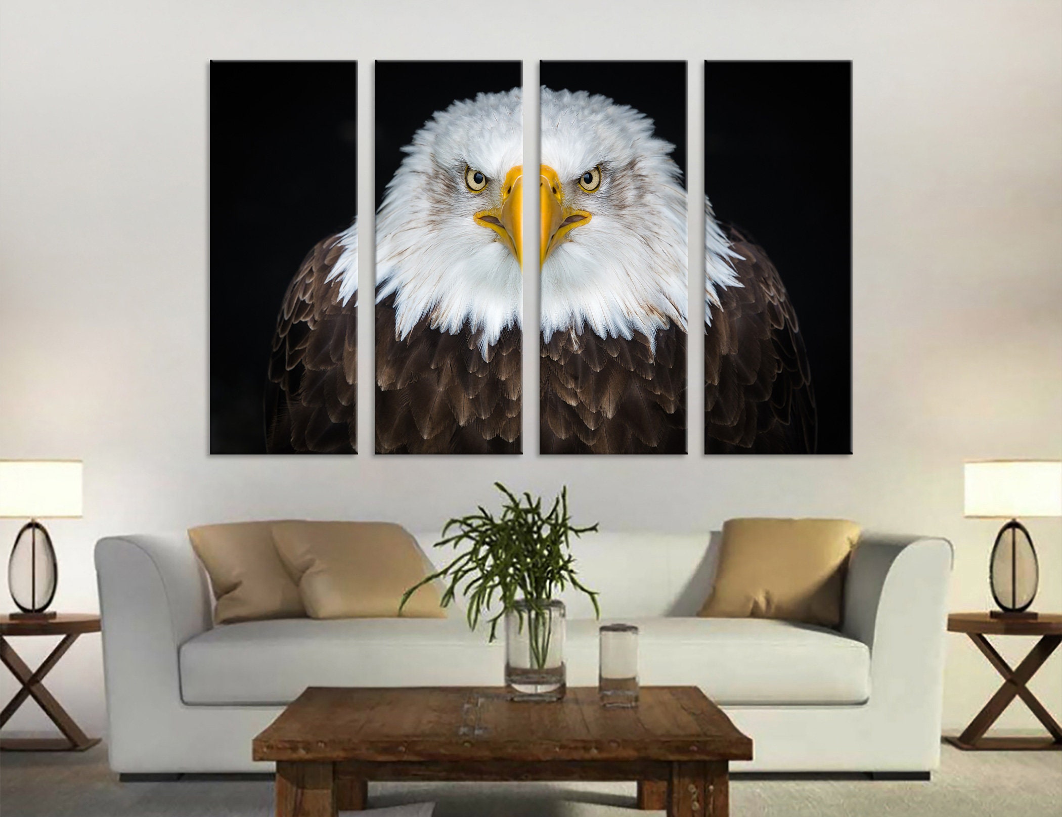 Bald Eagle Home Wall Decor Bald Eagle Wall Art Bald Eagle - Etsy