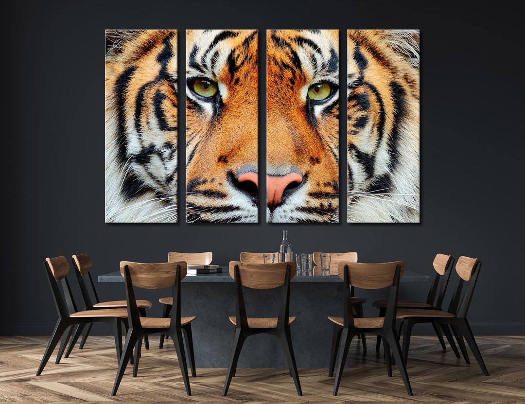 Tiger Canvas Tiger Print Tiger Poster Tiger Photo Wall Art Tiger Wall ...