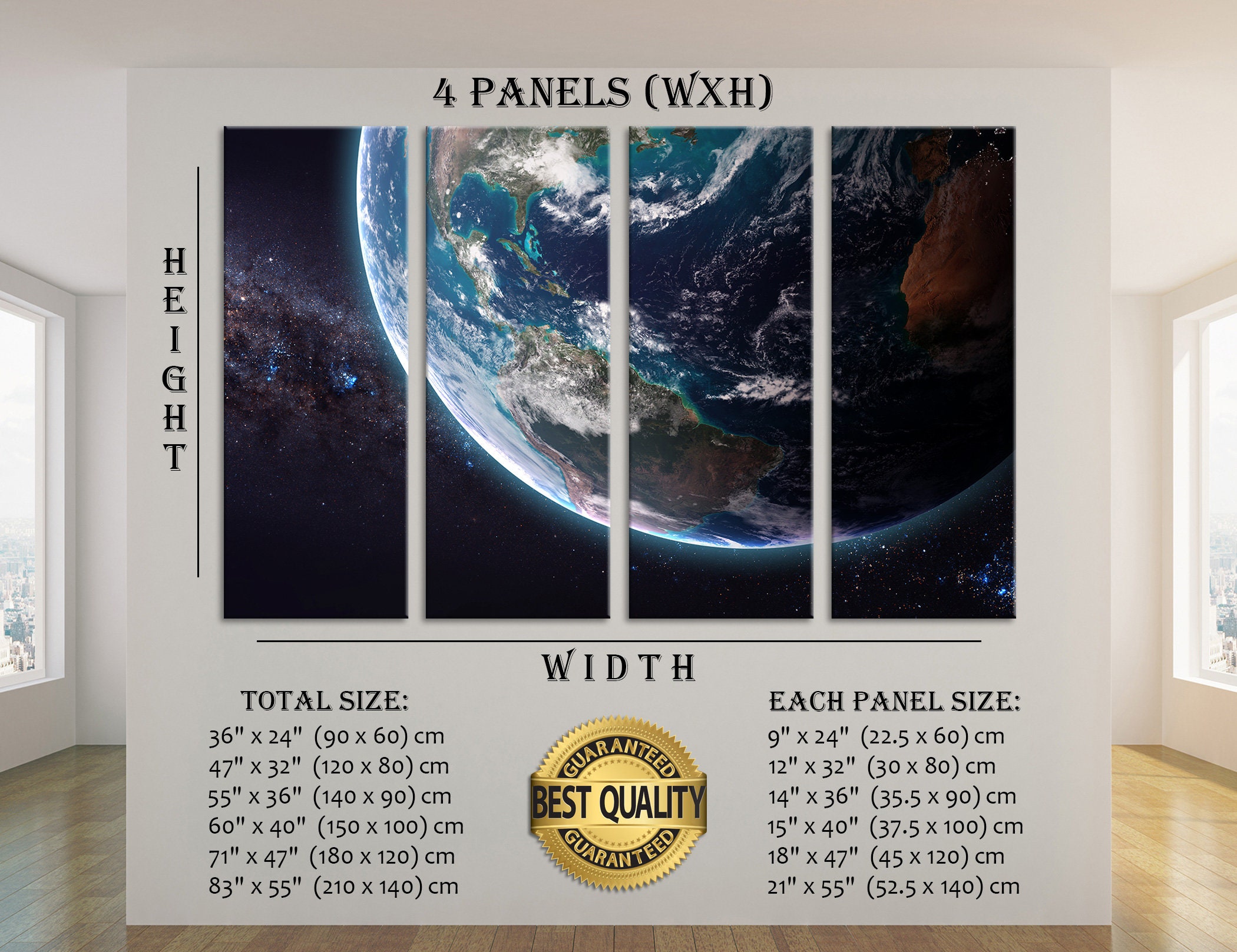 The Earth From Space Art Earth Canvas Earth Print Astronomy | Etsy