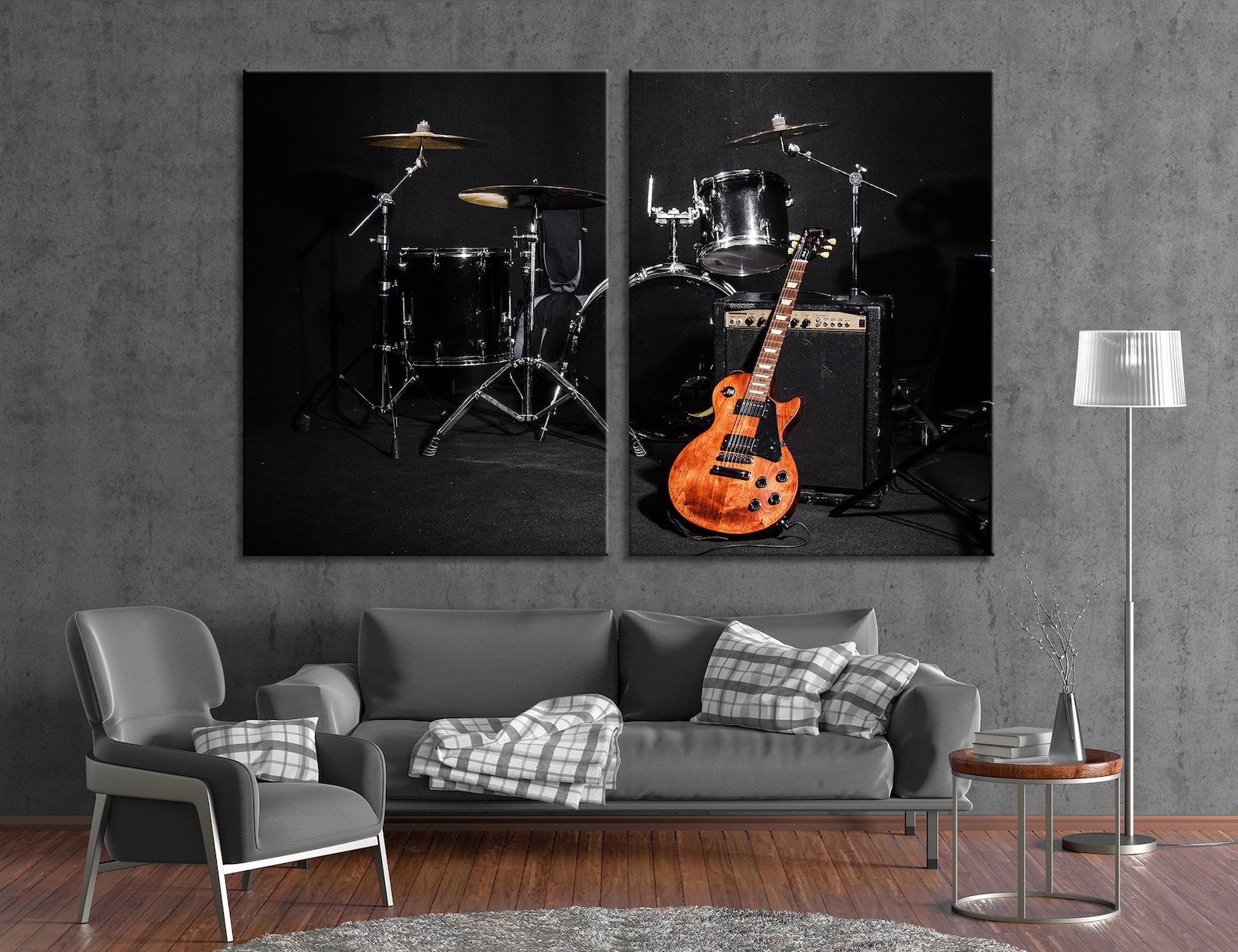 Set of Musical Instruments Canvas Print Music Canvas Print | Etsy
