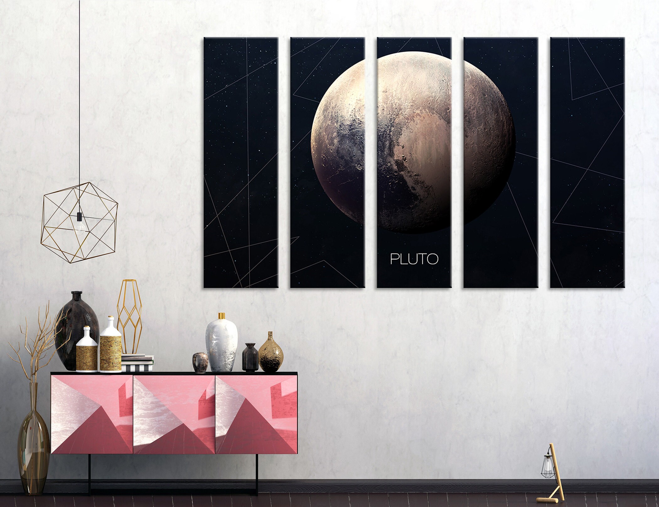 Pluto Art Pluto Canvas Pluto Decor Pluto Home Decor Pluto | Etsy