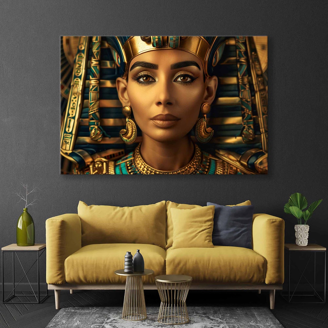 Cleopatra Queen of Egypt Canvas Print, Ancient Egypt Wall Decor, Gift ...