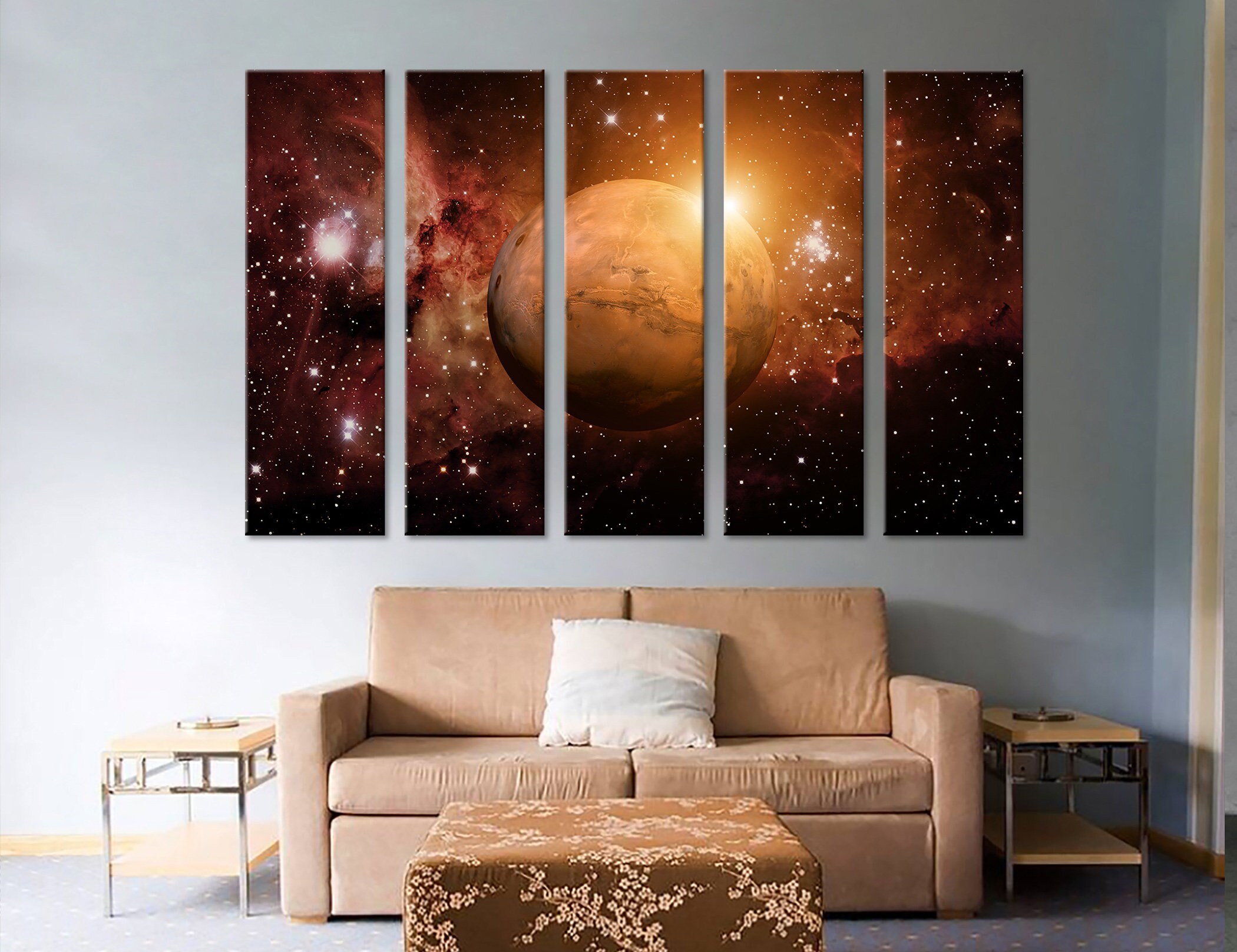 Mars Solar System Art Mars Art Mars Canvas Mars Decor Mars | Etsy