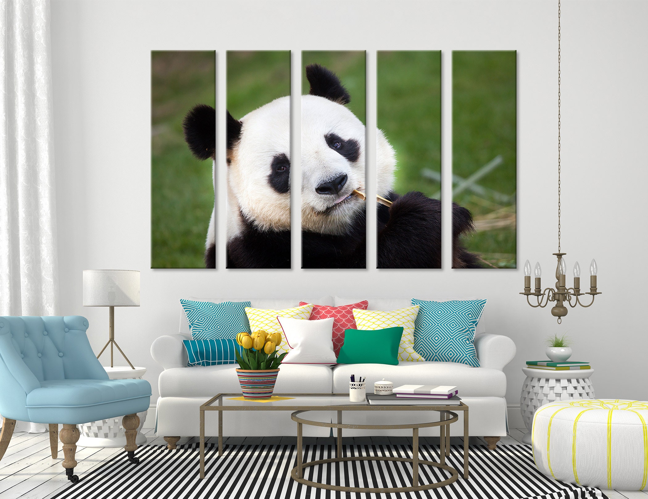 Giant Panda Wall Art Giant Panda Canvas Panda Wall Art Panda | Etsy