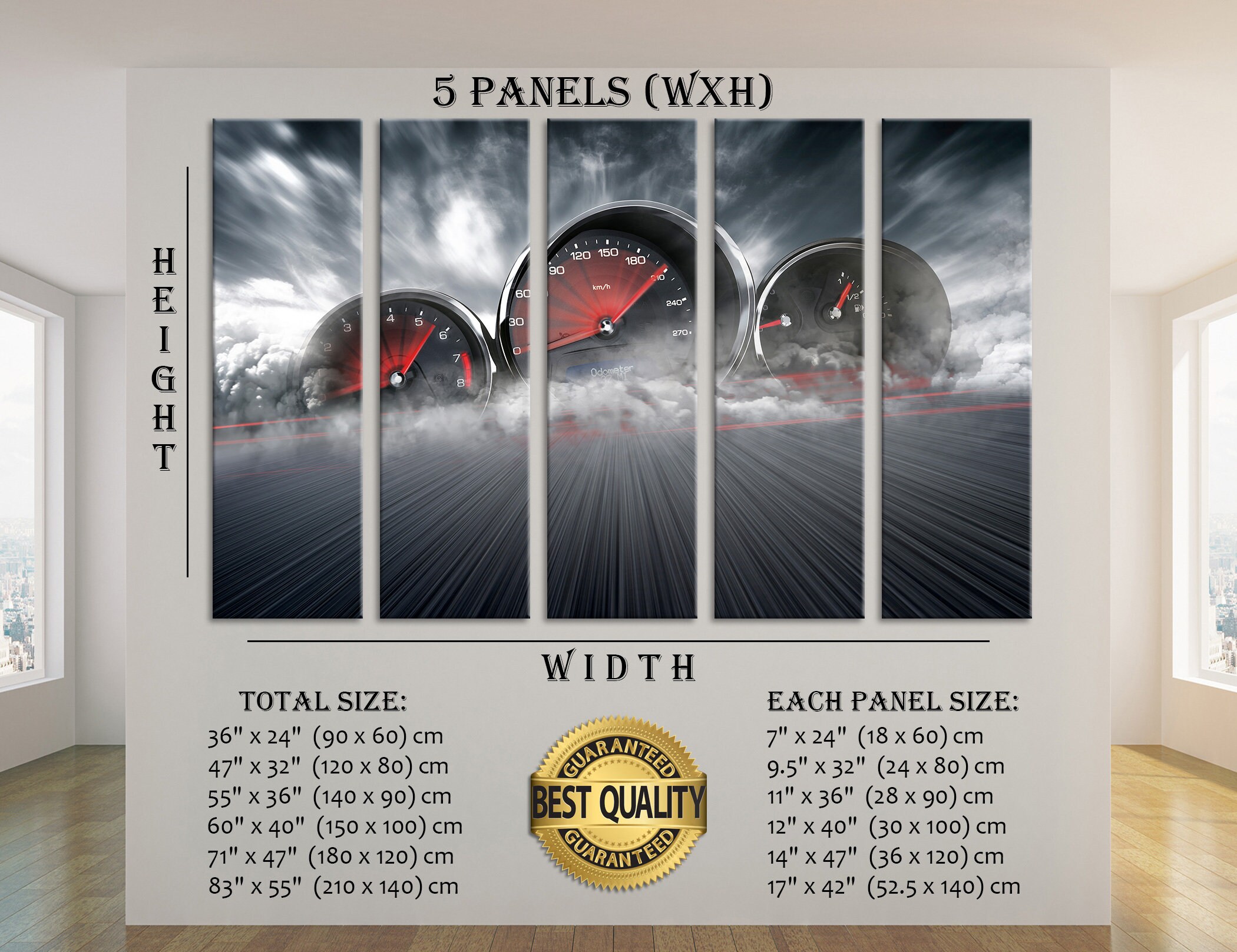 Speedometer Wall Art Speedometer Wall Decor Speedometer Canvas | Etsy