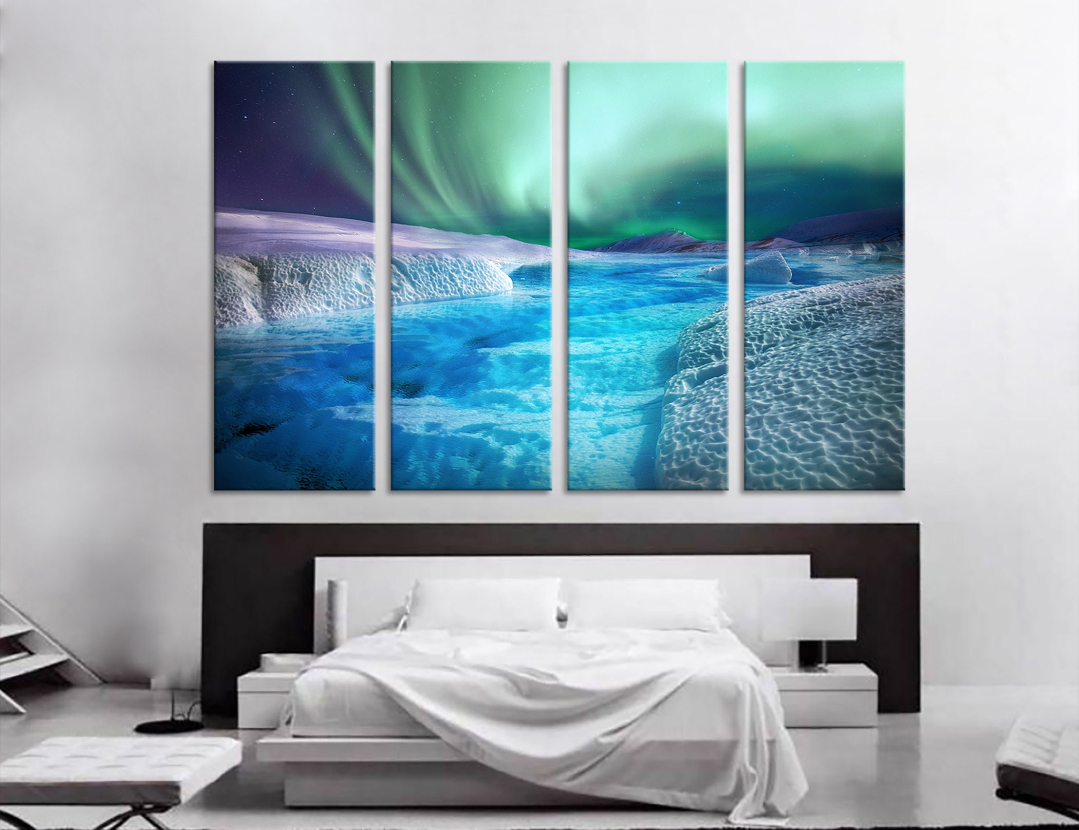Aurora Borealis Wall Art Aurora Wall Decor Aurora Canvas Print | Etsy