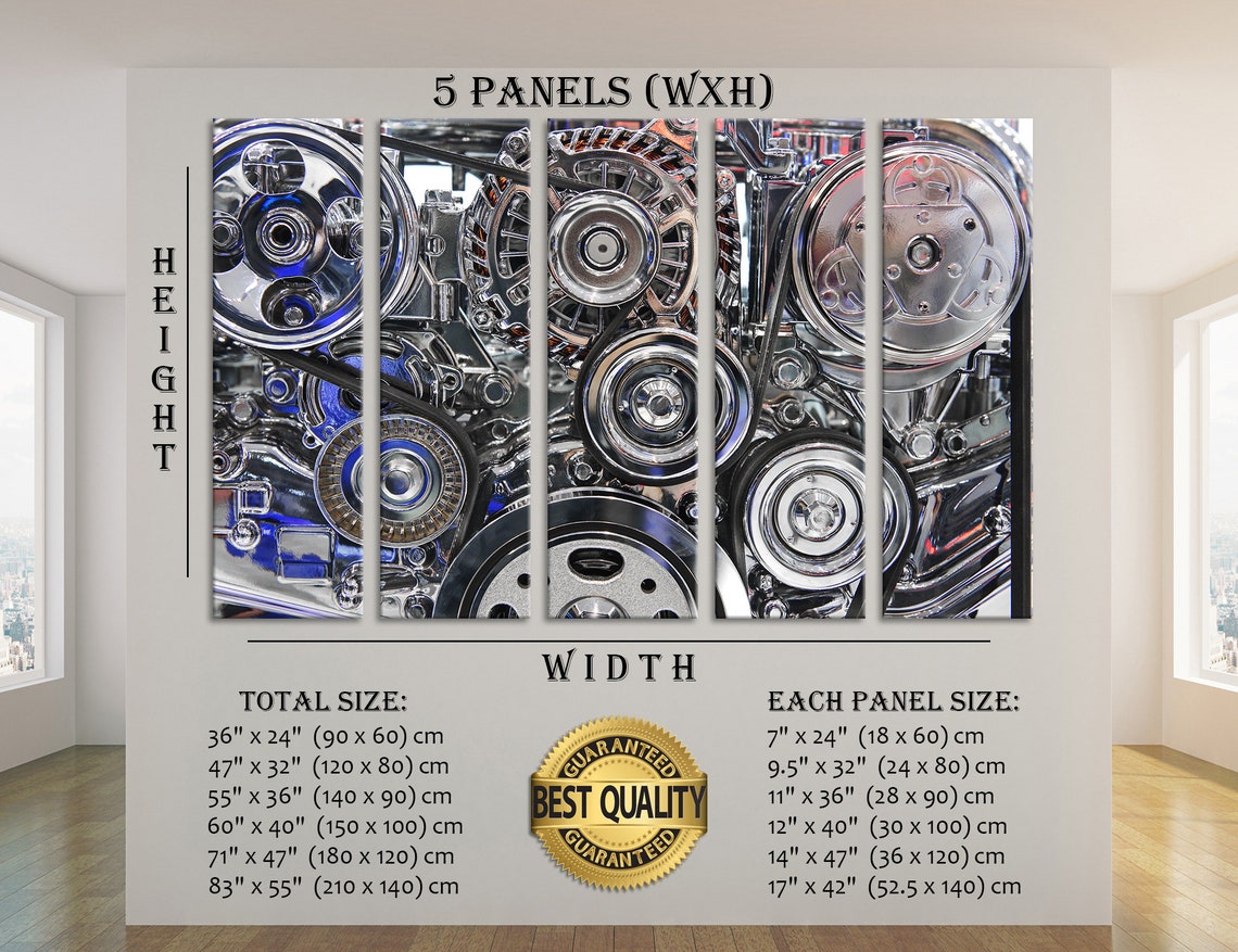 Engine World Wall Art Engine Wall Decor Car Engine Decor Engine Print ...