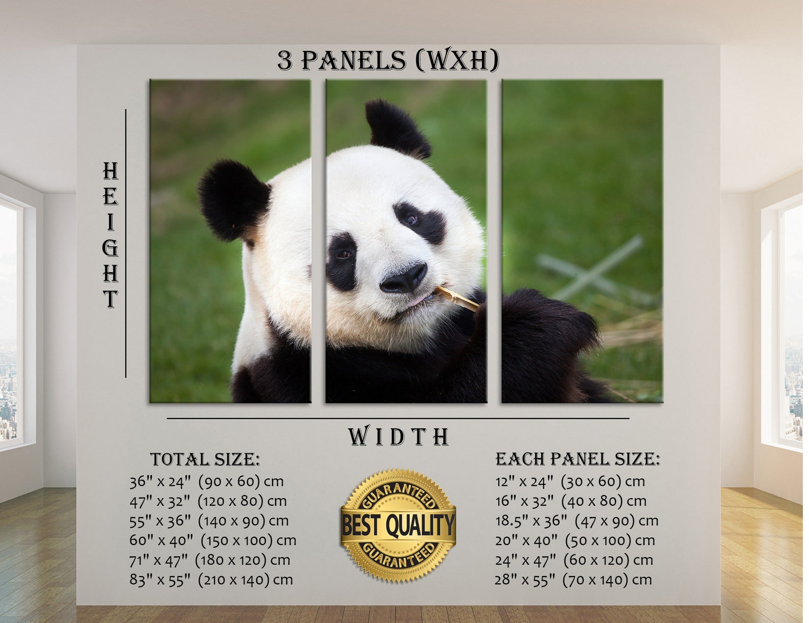 Giant Panda Wall Art Giant Panda Canvas Panda Wall Art Panda | Etsy