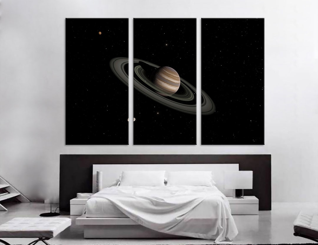 Saturn Wall Art Saturn Wall Decor Saturn Canvas Saturn Print Saturn ...