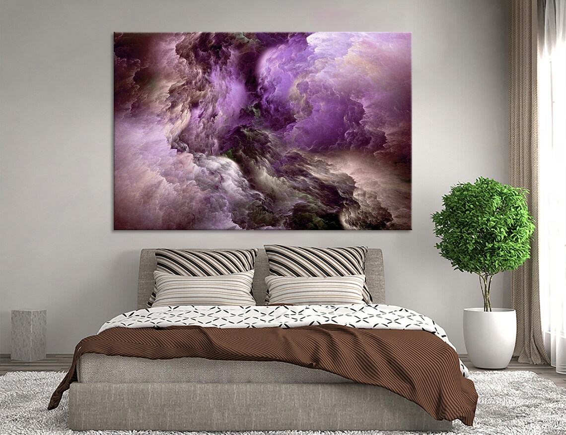 Abstract Clouds Wall Art Abstract Clouds Wall Decor Abstract | Etsy