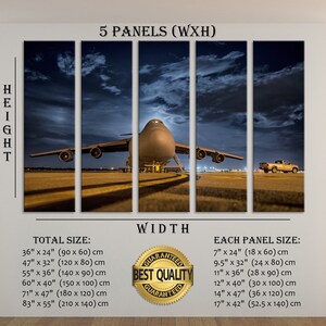 Lockheed C-5 Galaxy Plane Canvas Set Wall Art Prints Wall Art Printable ...