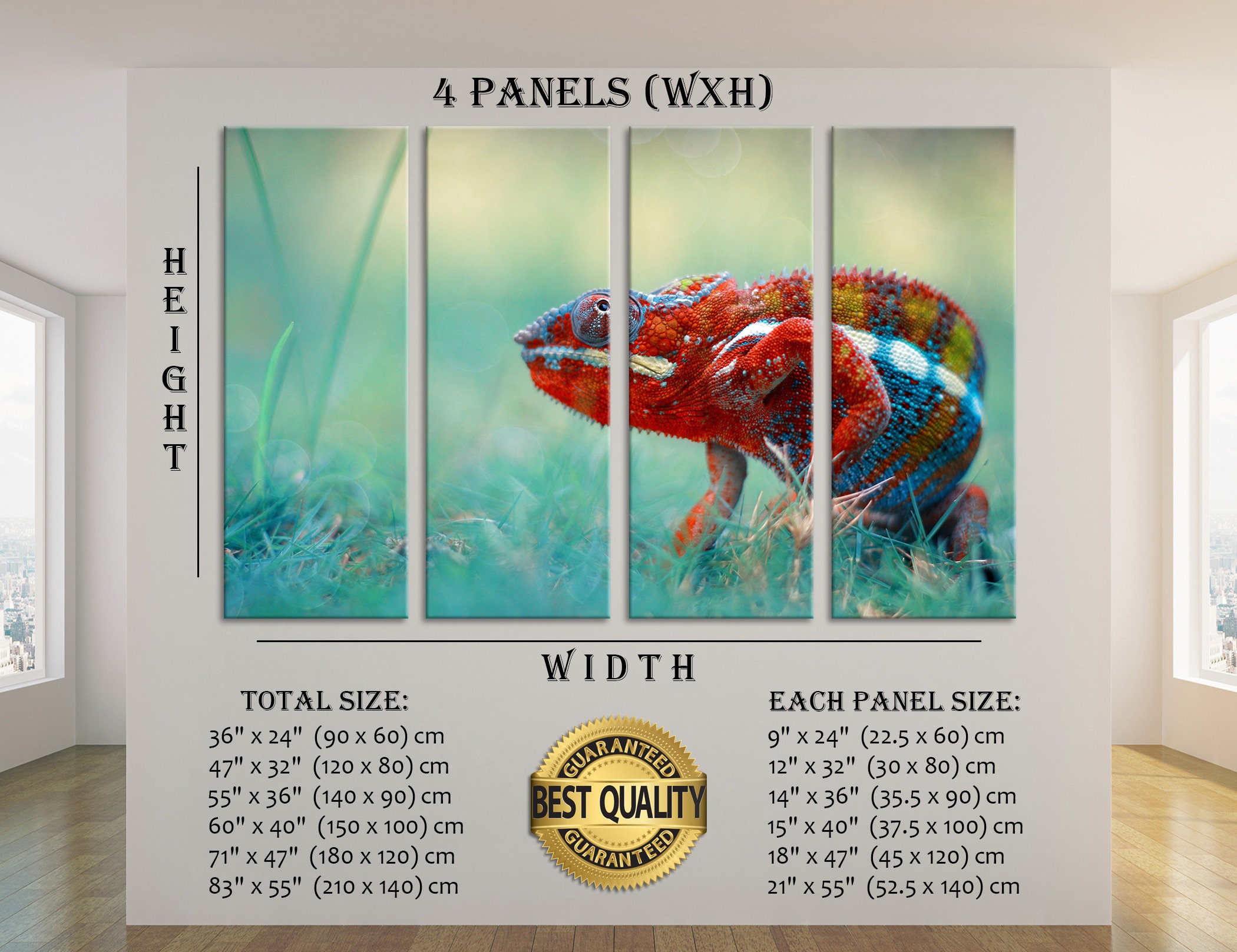 Chameleon Wall Art Chameleon Wall Decor Chameleon Print on | Etsy