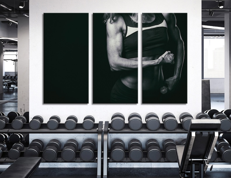 Female Fitness Art Beautiful Body Art Female Fitness Wall Art - Etsy