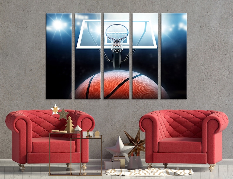 Basketball Wall Art Basketball Decor Basketball Canvas - Etsy